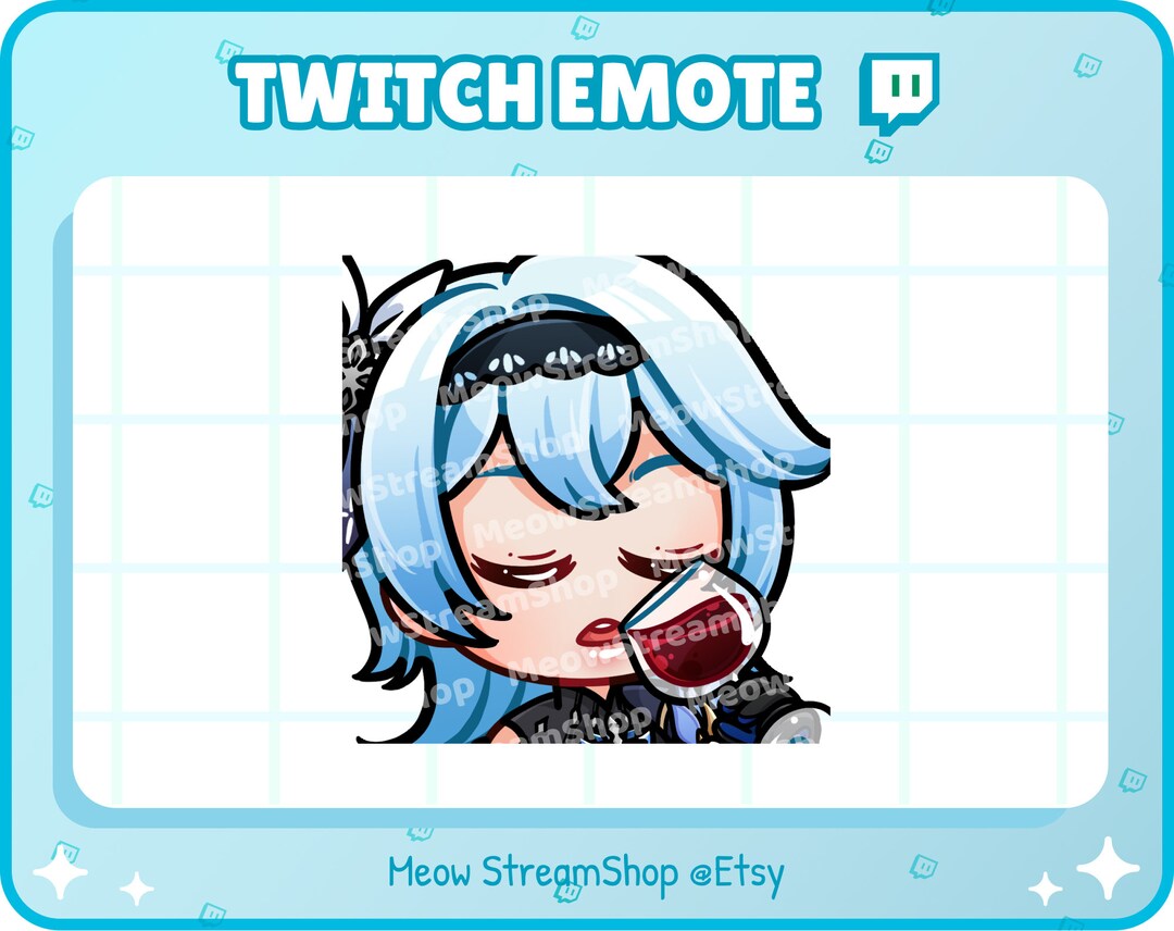 Twitch Emote / Eula Lawrence SIP, Drink, Juice, Hydrate, Boba Emotes ...
