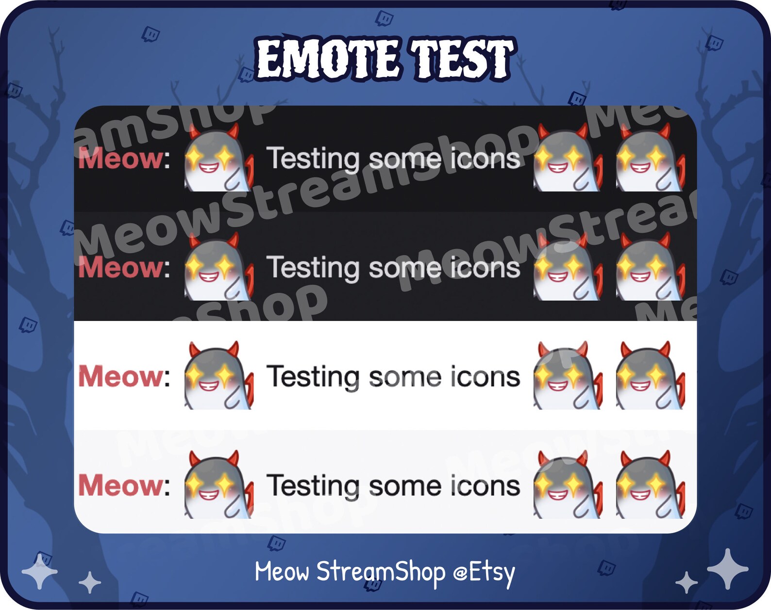 Twitch Emote / Cute Ghost Evil Yandere Angry Do It Emote / - Etsy