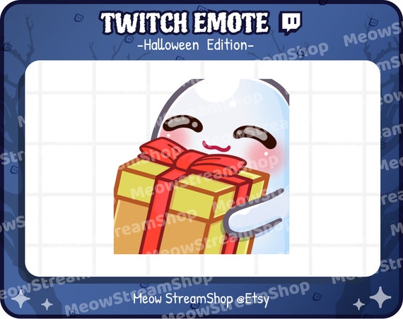 Twitch Emote / Cute Ghost Gift Present Reward Prize Emote / - Etsy
