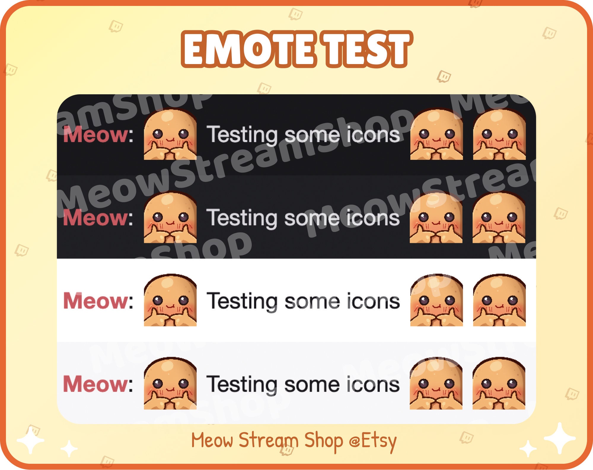 Twitch Emote / Cute Potato Shy, Finger Touch, Uwu Emote Emotes / Kawaii ...