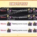 Twitch Emote / Cute Black Cat Light Stick, Happy, Hype, Cheer ...