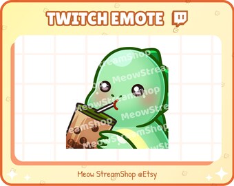 Twitch Emote Tea Rex - Etsy