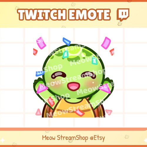 Cute Turtle Twitch Sub Emotes / Kawaii Turtle Emotes for Your - Etsy
