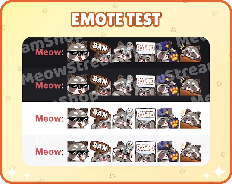 Twitch Emote / Cute Raccoon Mega Pack #1 Emotes (24 Emotes Ready to Use ...