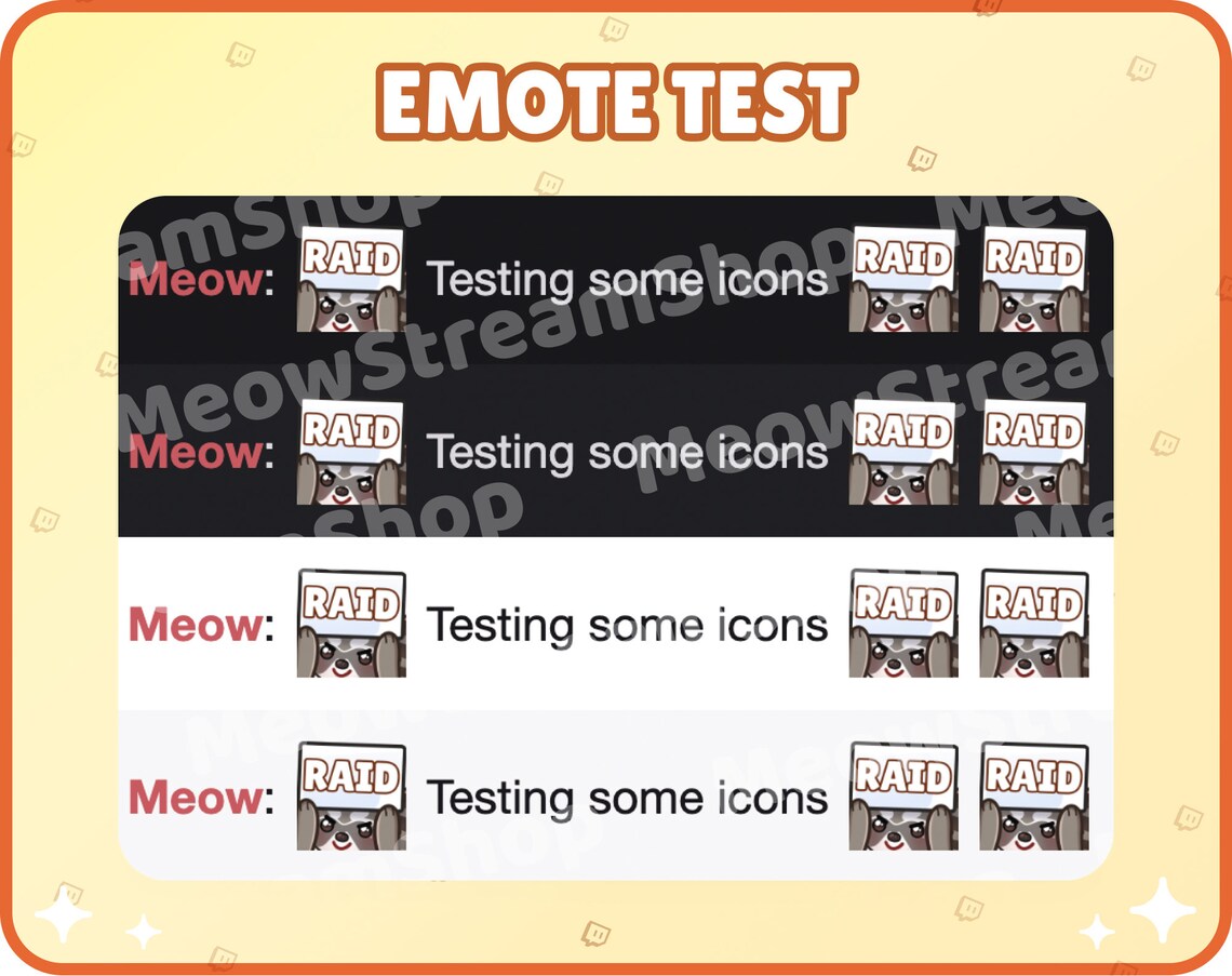 Twitch Emote / Cute Raccoon Raid, Angry, Mad Emotes / Kawaii Raccoon ...