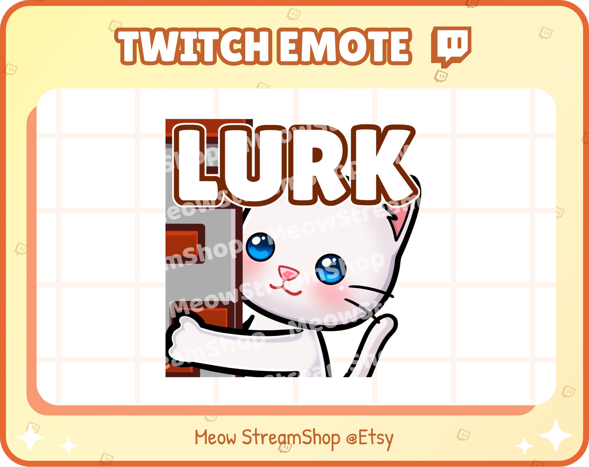 Cat Shell Lurk Twitch Emote Art & Collectibles Digital Drawing ...