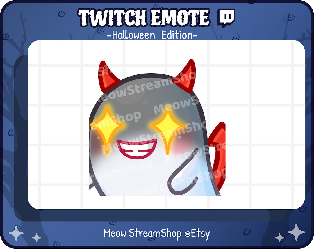Twitch Emote / Cute Ghost Evil, Yandere, Angry, Do It Emote / Kawaii ...