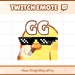 Twitch Emote / Cute Chick Emotes Pack 9 derp, Sus, Salute, Sadge, Beer ...
