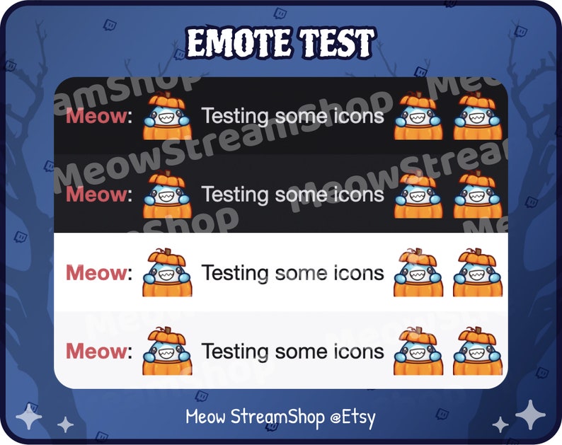 Twitch Emote / Cute Shark Emotes Halloween Edition Lurk, Peak, Pumpkin ...