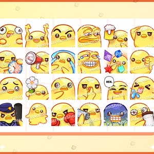 Twitch Emote / Cute Chick Mega Pack Emotes Vol. 3 ( 24 Emotes Ready to ...