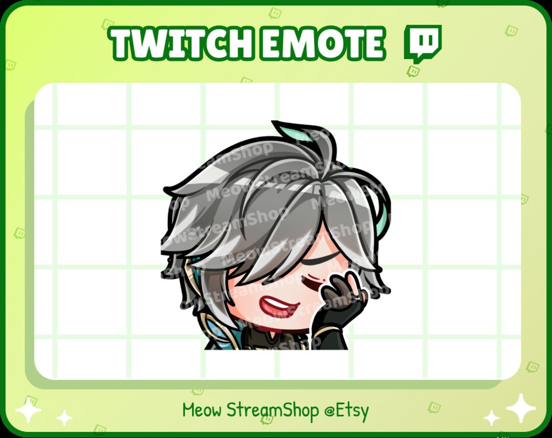 Twitch Emote / Alhaitham Facepalm, Lose Emotes / Genshin Impact Sub ...