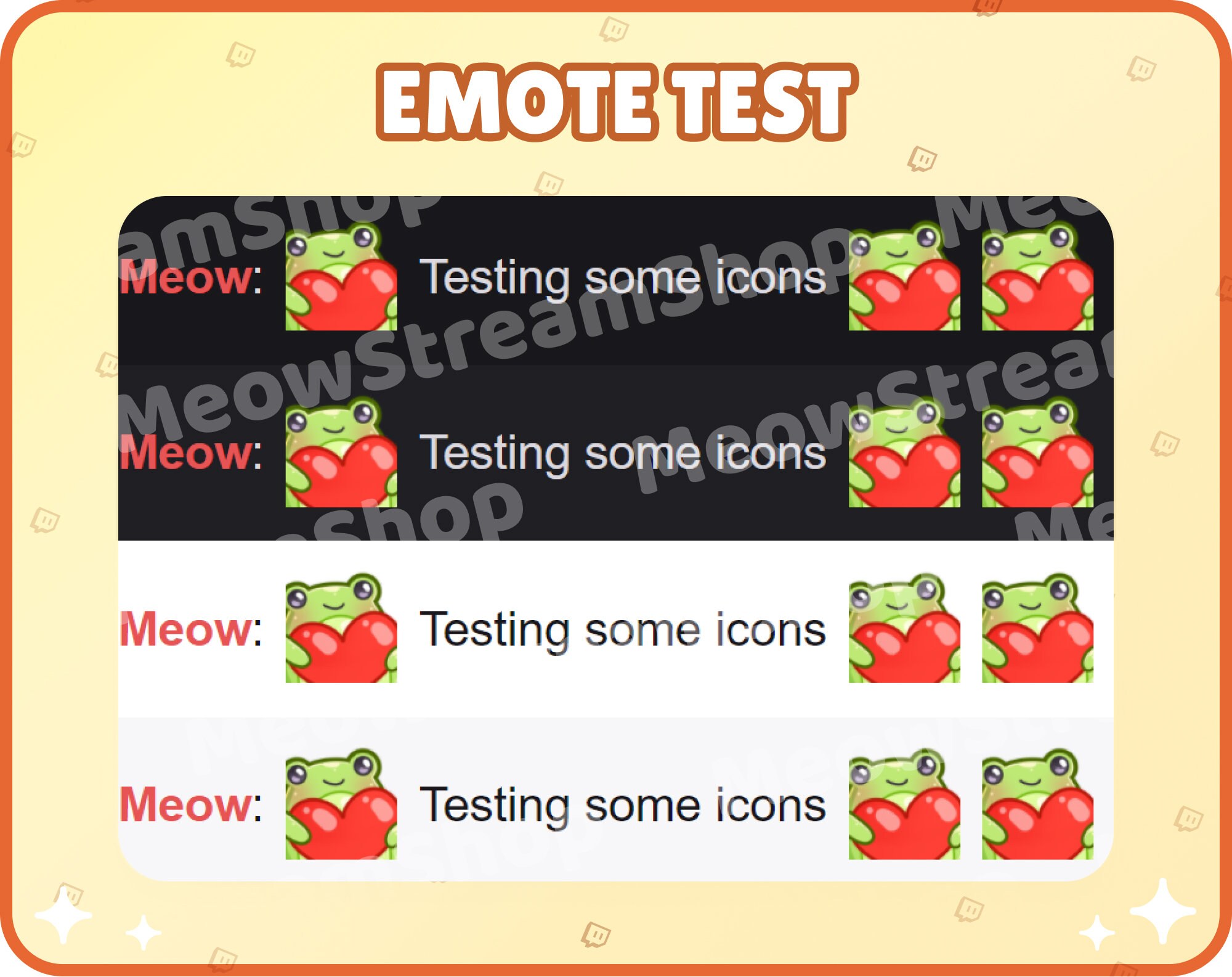 Twitch Emote / Cute Frog Heart, Love Emote / Cute Frog Toad Sub Emoji ...