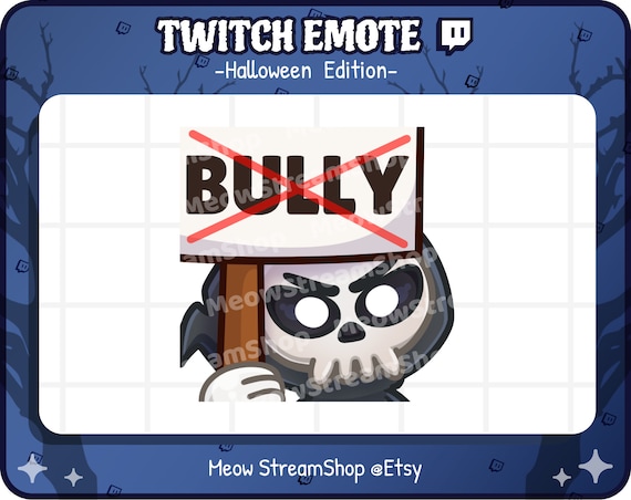 Twitch Emote / Cute Grim Reaper no bully bully Emotes / - Etsy.de