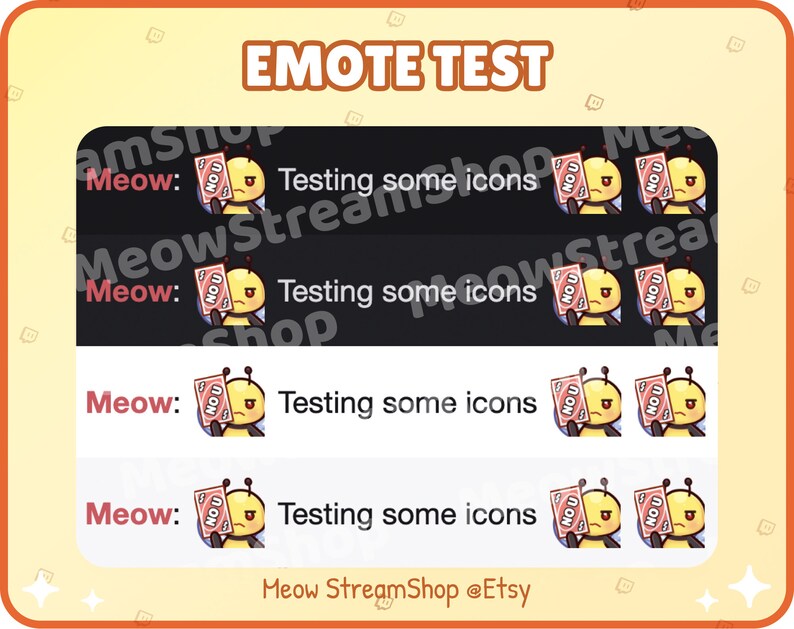 Twitch Emote / Cute Bee NO U Meme Emotes / Kawaii Wasp Hornet Insect ...