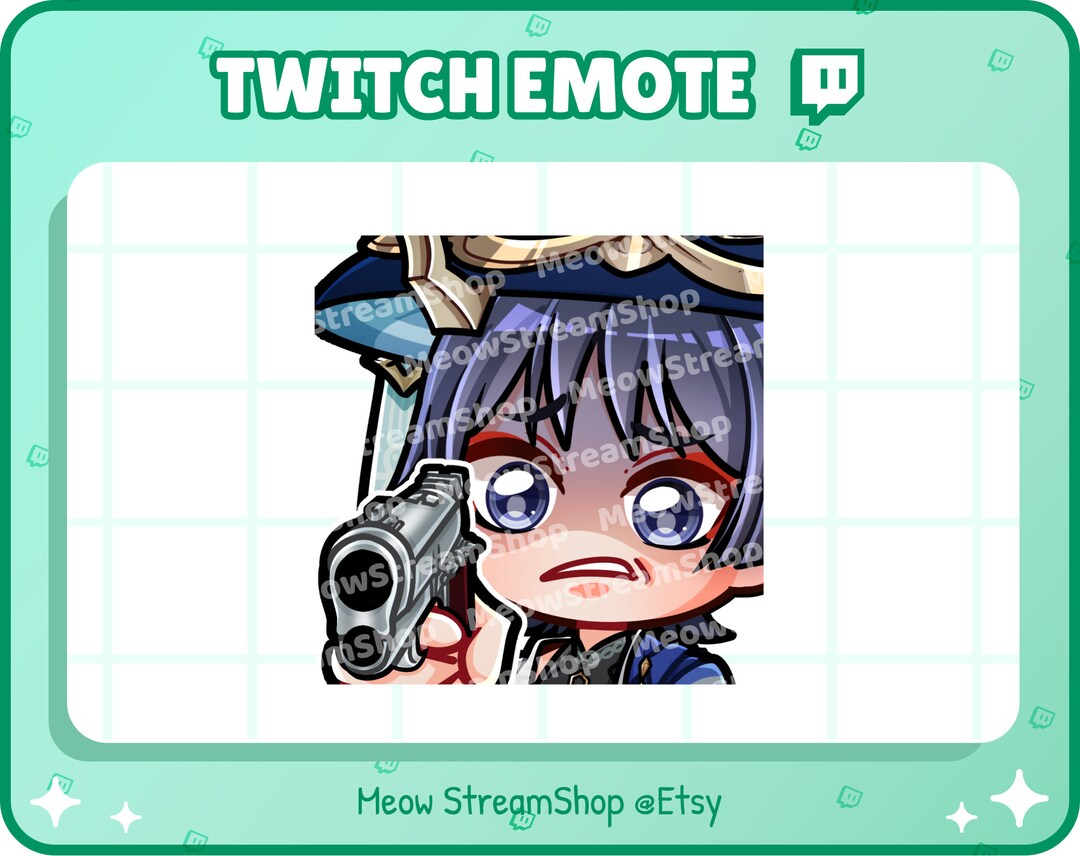 Twitch Emote / Wanderer Scaramouche Gun, Angry, Rage, Pissed off Emotes ...