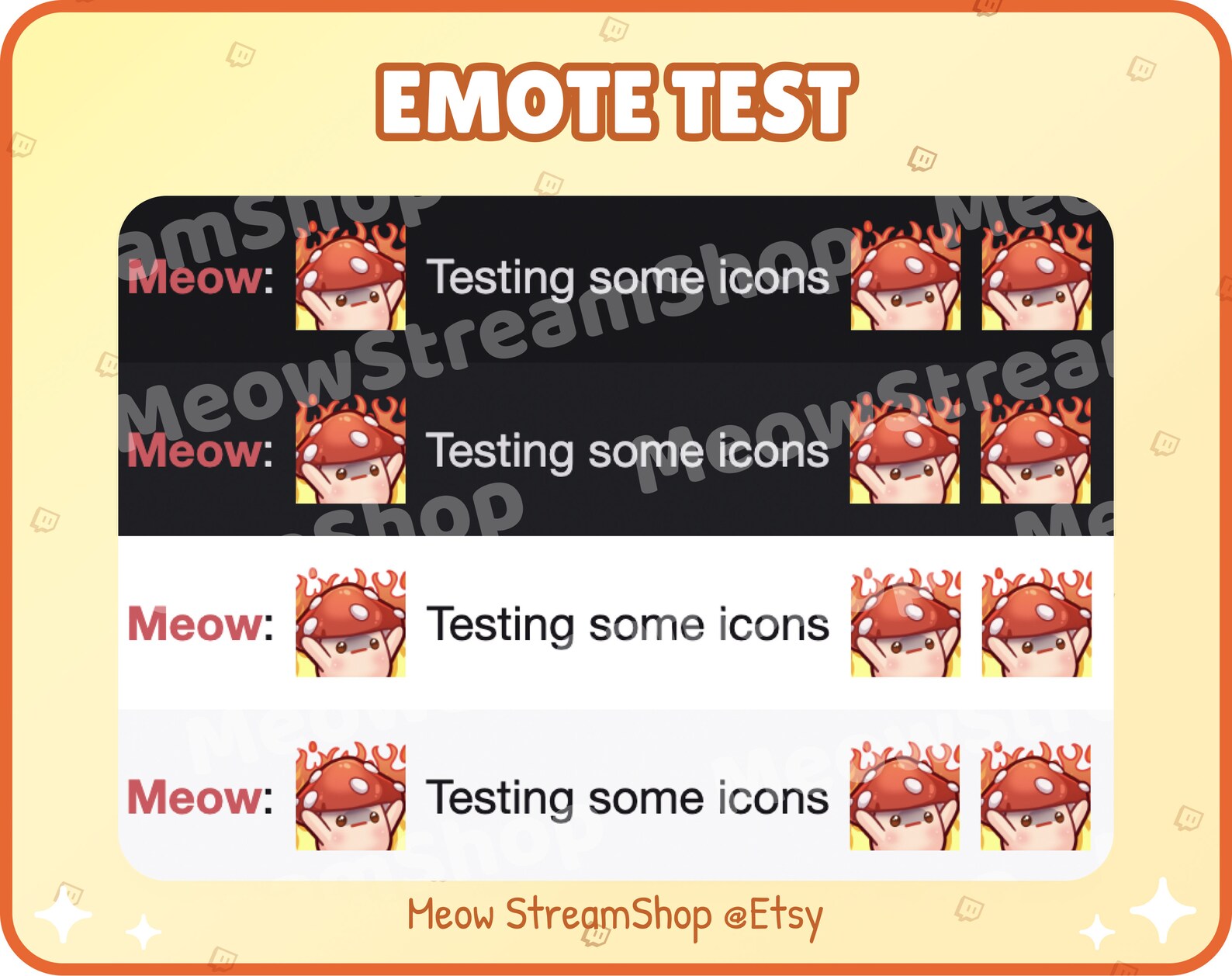 Twitch Emote / Cute Mushroom Fire Rise Angry Mad Rage Emote - Etsy