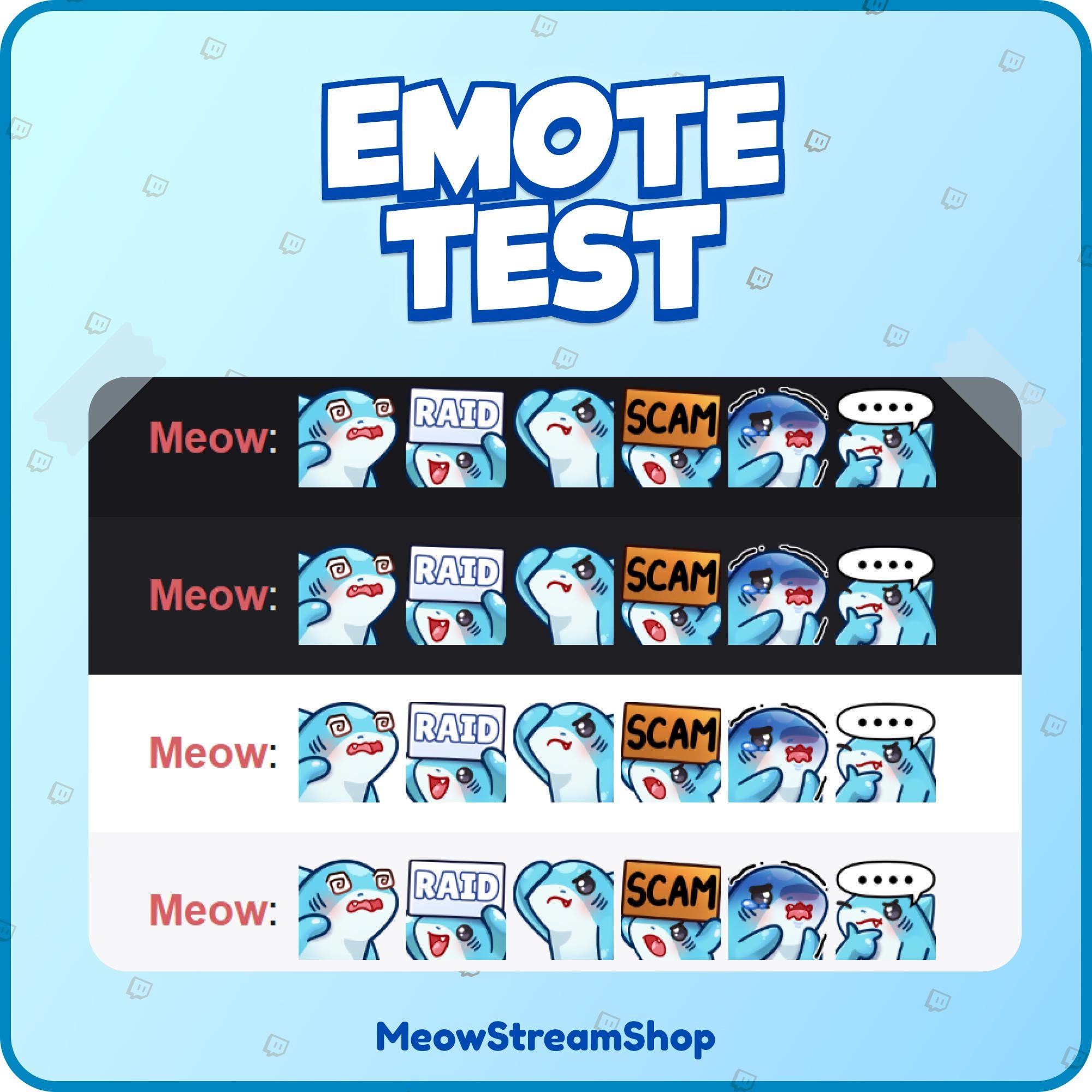 Twitch Emote / Cute Shark Mega Pack #2 Emotes ( 24 Emotes Ready to Use ...