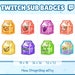 8x Twitch Sub, Bit Badges - Fruit Juice Box - Sub Badges for Streamer ...