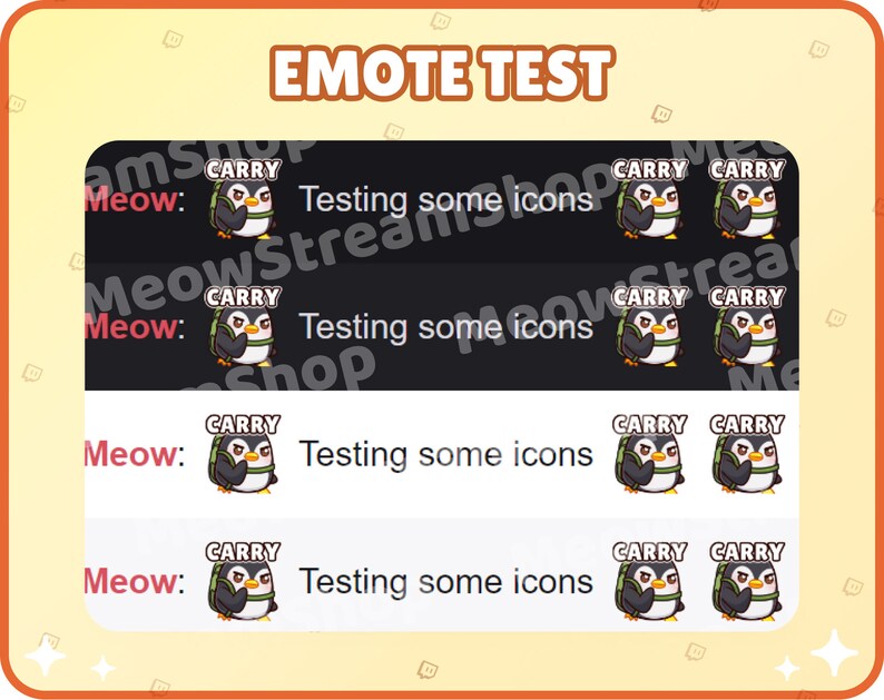 Twitch Emote / Cute Penguin Carry, Backpack Emotes / Cute Penguin Emote ...