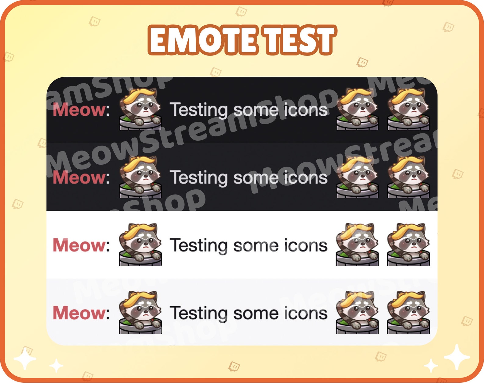Twitch Emote / Cute Raccoon Garbage Trash Emotes / Kawaii - Etsy