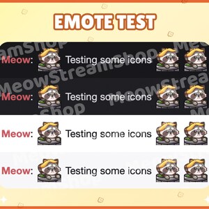 Twitch Emote / Cute Raccoon Garbage, Trash Emotes / Kawaii Raccoon Red ...