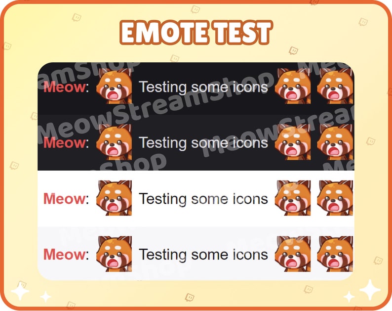 Twitch Emote / Cute Red Panda Gasp Shock What Emotes / Cute | Etsy