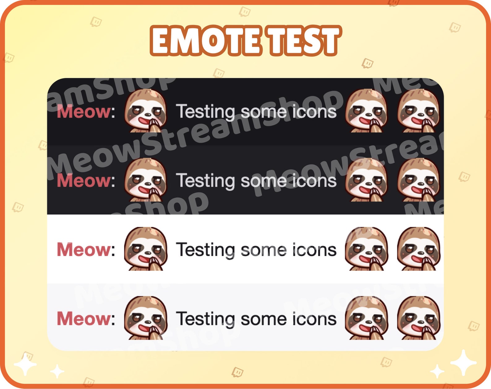 Twitch Emote / Cute Sloth Smug Evil Smirk Naughty Emotes / - Etsy