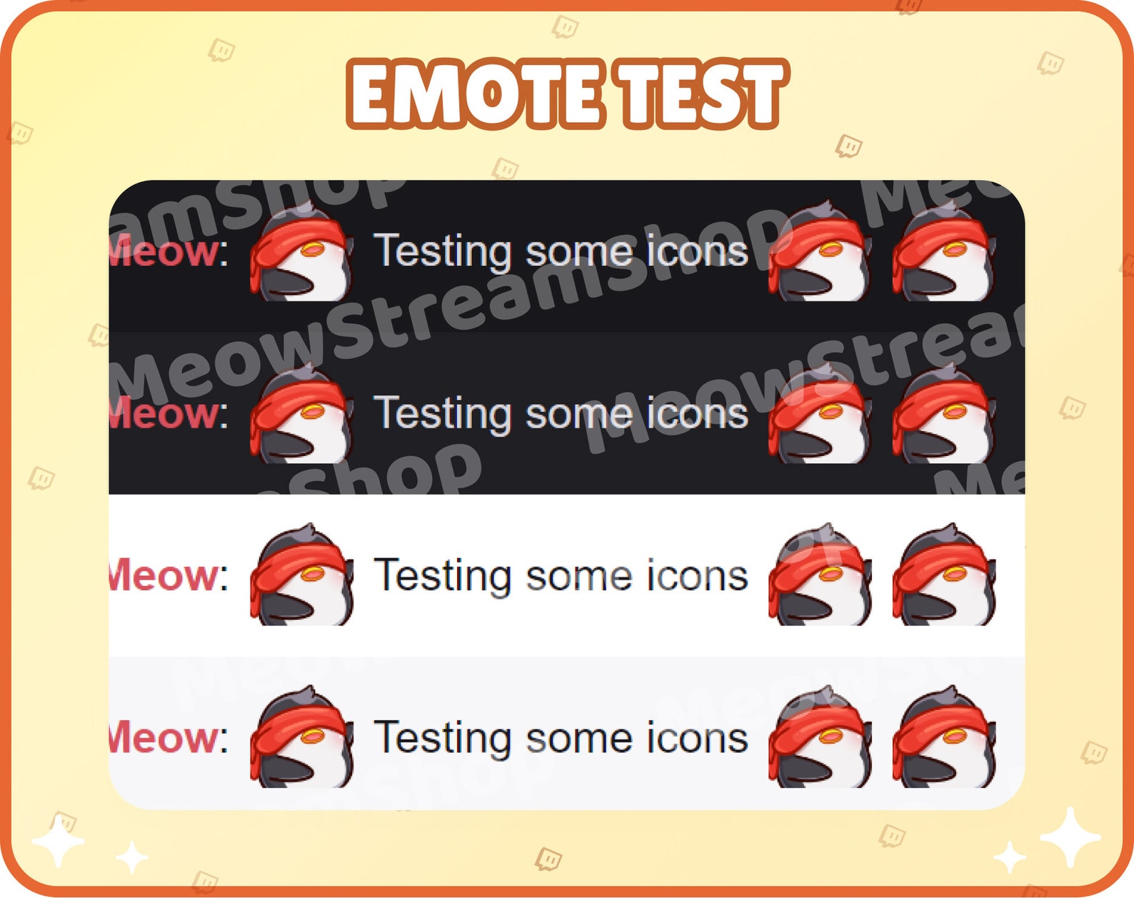 Twitch Emote / Cute Penguin Blind Blind Fold Emotes / Cute - Etsy
