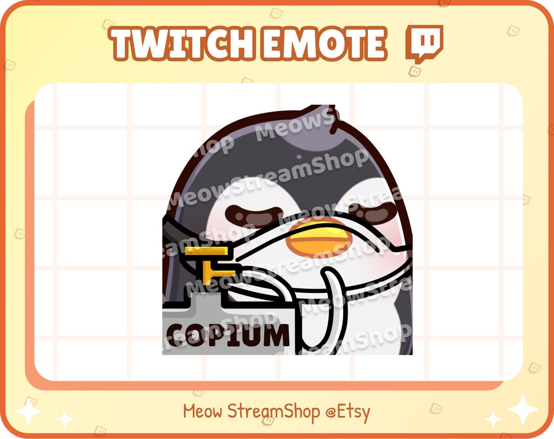 Twitch Emote / Cute Penguin Copium Emotes / Cute Penguin Emote for ...