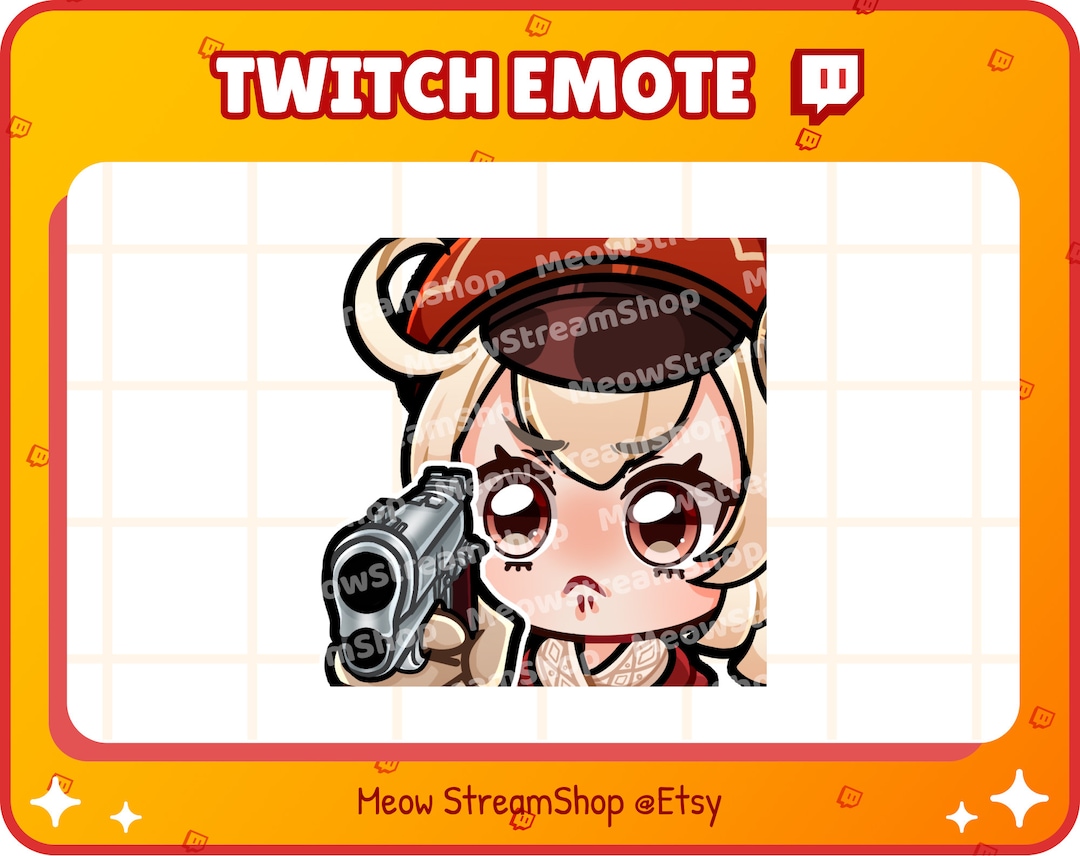 Twitch Emote / Klee GUN, Angry, Rage, Pout Emotes / Genshin Impact Sub ...