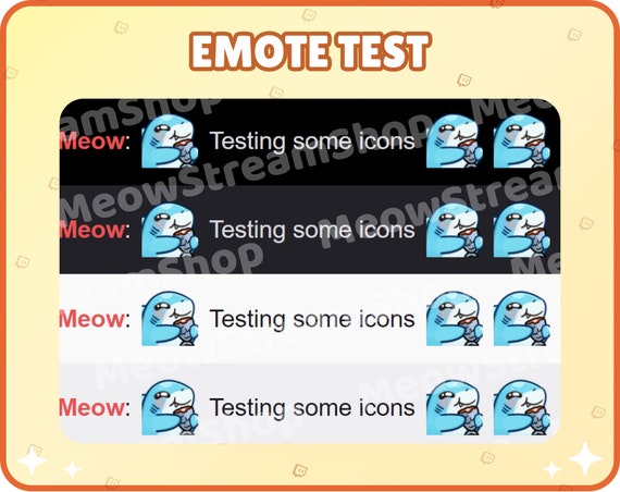 pups Sub Emoji nom nom Emotes / kawaii sharks chibi baby Twitch Emote ...