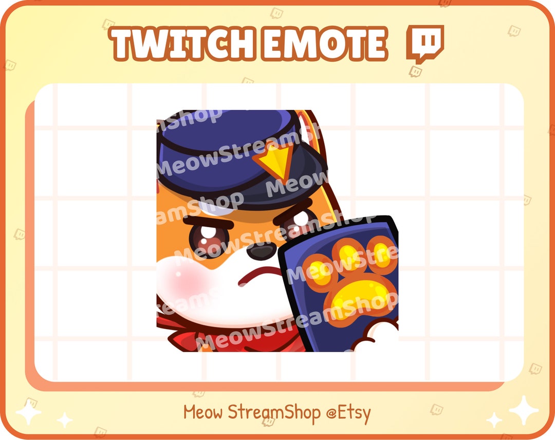 Twitch Emote / Cute Shiba Inu Cop, Police, Rule Emotes / Kawaii Hachiko ...