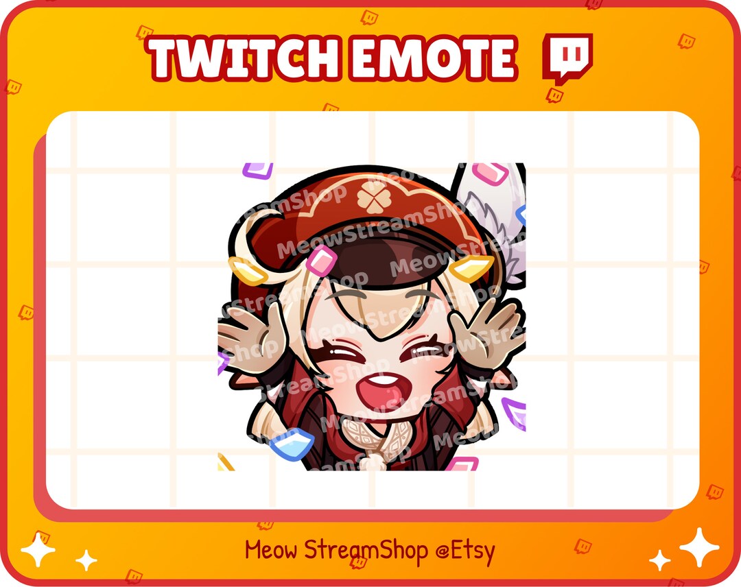 Twitch Emote / Klee Hype, Happy, Confetti, Cheer Emotes / Genshin ...