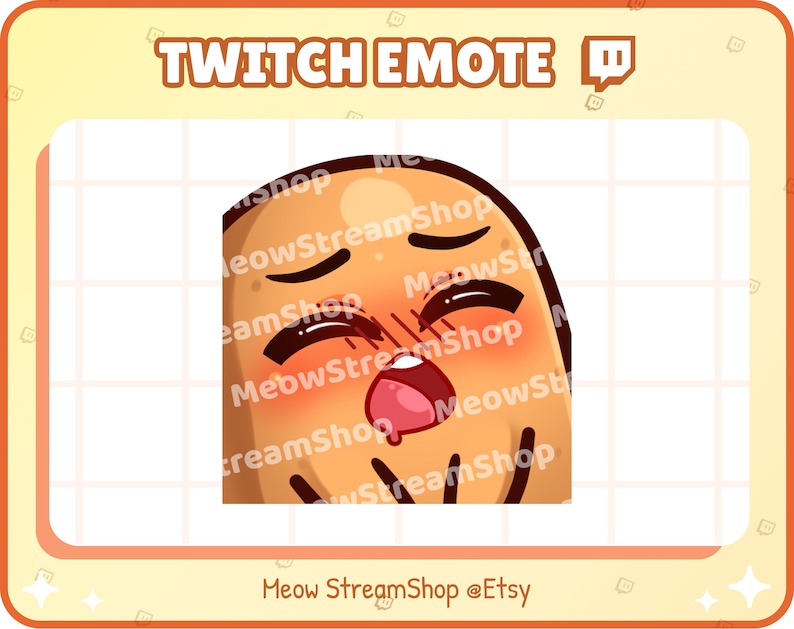 Twitch Emote / Cute Potato Gasm, Ahegao Emotes / Kawaii Potat Potatoes ...