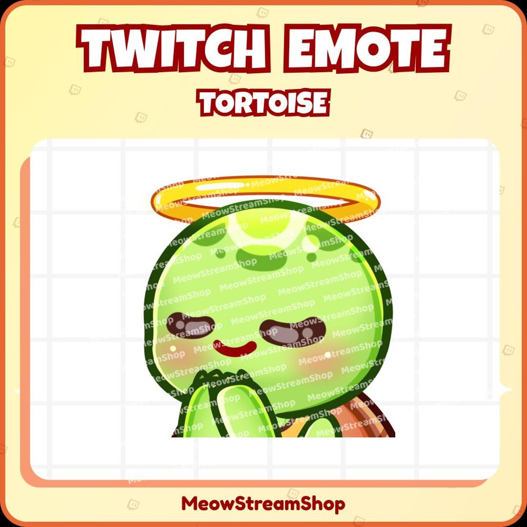 Tortoise Pray, Halo, Angel Emote – Cute Twitch Emote PNG | Discord ...