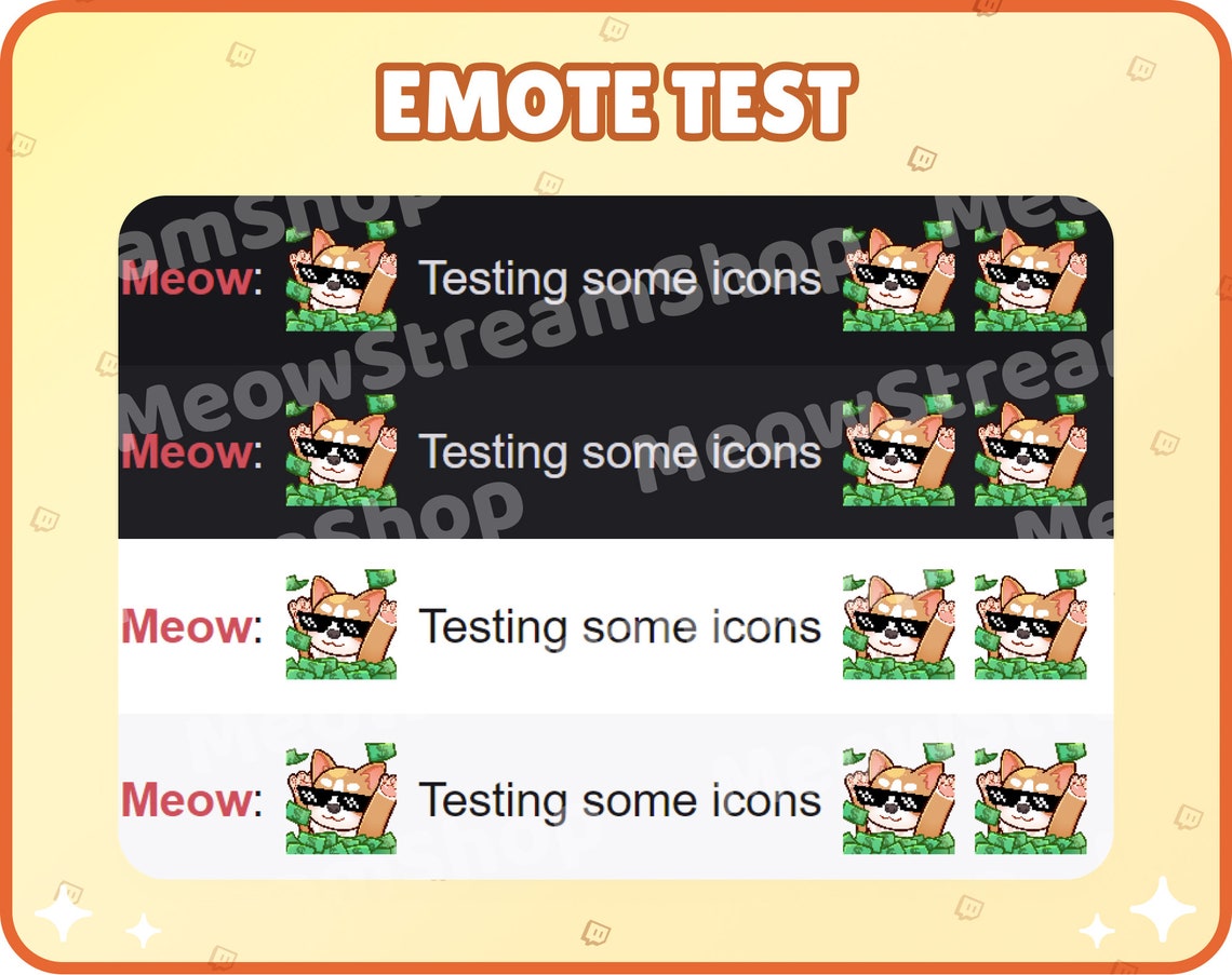 Twitch Emote / Cute Corgi Money Cool EZ GG Rich Emotes / - Etsy