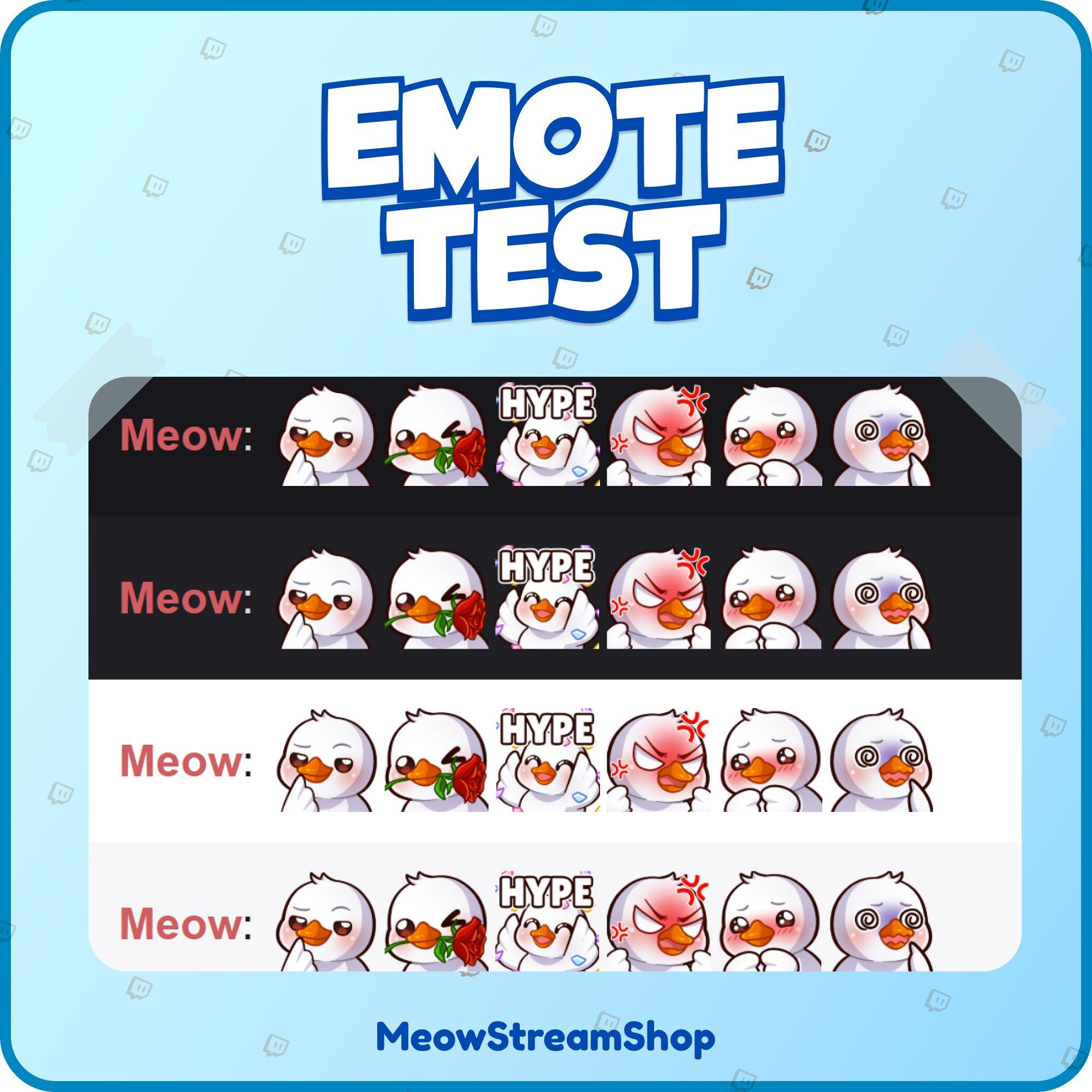 Twitch Emote / Cute Duck Mega Pack #1 Emotes (24 Emotes Ready to Use ...
