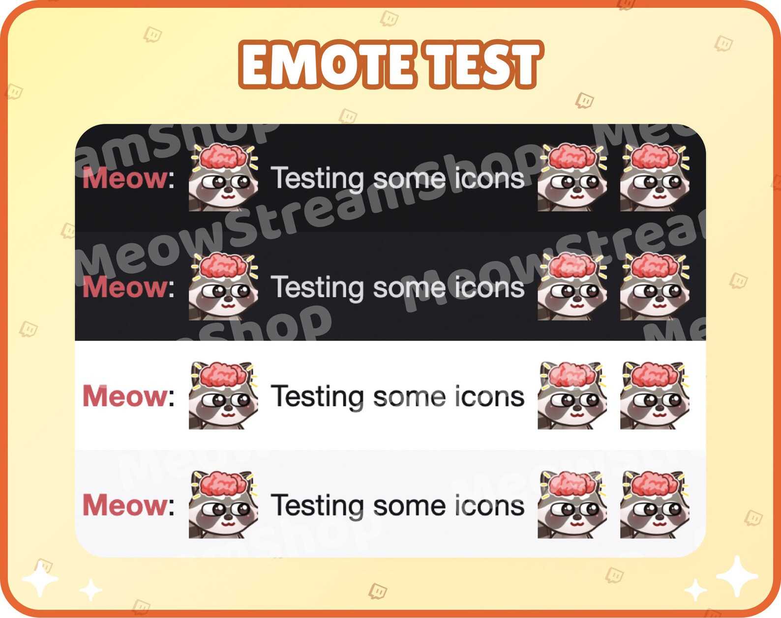 Twitch Emote / Cute Raccoon Neuron Activated Brain Smart - Etsy