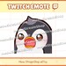 Twitch Emote / Cute Penguin Gasp Emotes / Cute Penguin Emote for ...