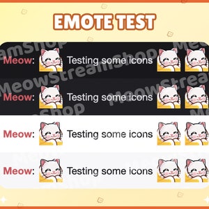 Twitch Emote / Cute White Cat Cozy, Blanket, Comfy Emotes / Kawaii ...
