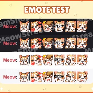 Twitch Emote / Cute Corgi Emotes Pack #3 (smug, Knife, Kiss Love ...