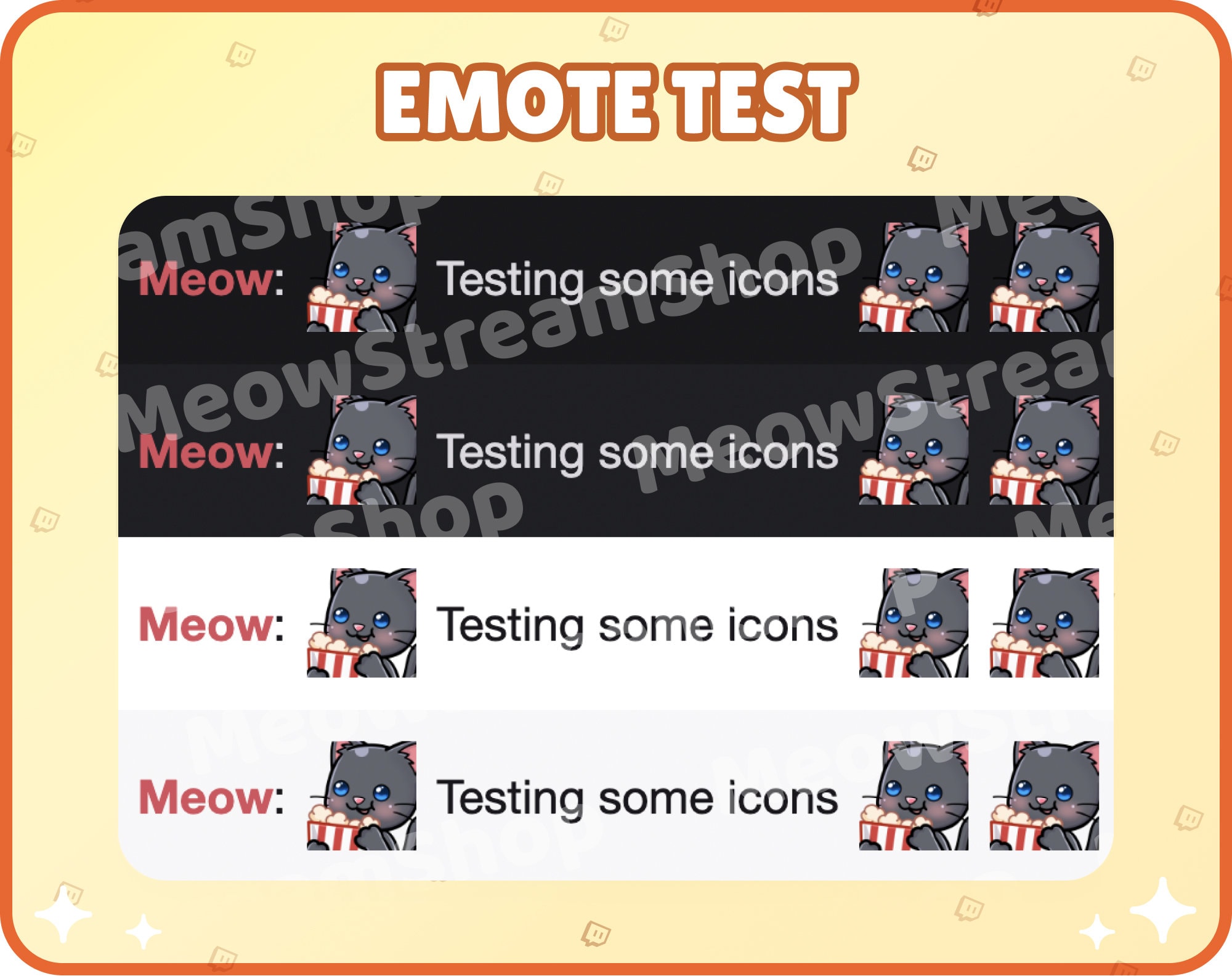 Twitch Emote / Cute Black Cat Popcorn Eating Popcorn Eat - Etsy Canada