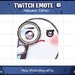 Twitch Emote / Cute Ghost SUS, Magnifier, Hmm Emote / Kawaii Spooky ...
