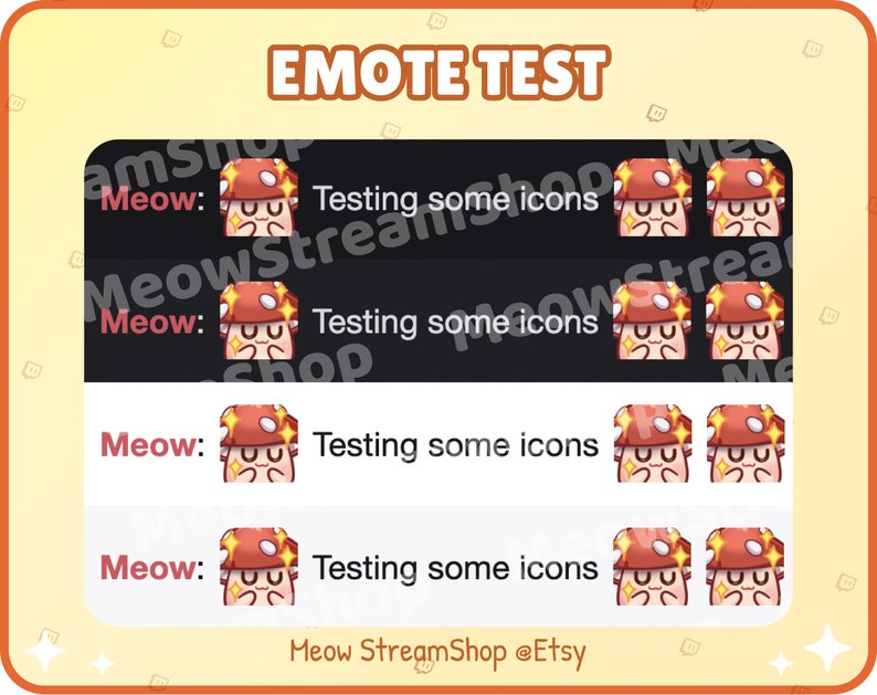 Twitch Emote / Cute Mushroom Uwu, Shy, Kawaii, Fingertouch Emote ...
