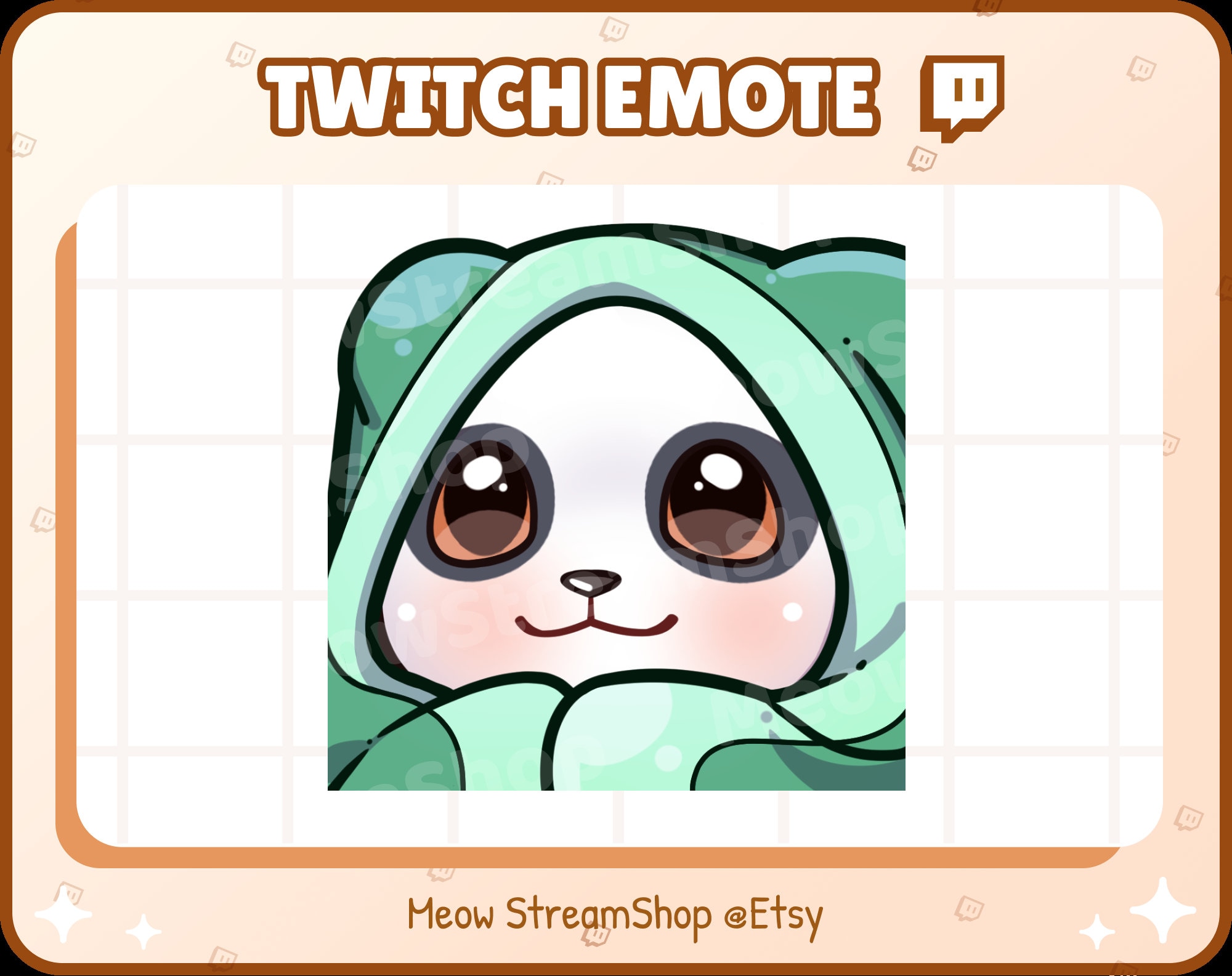 Twitch Emote / Panda Comfy Cozy Blanket emoji for streamer | Etsy