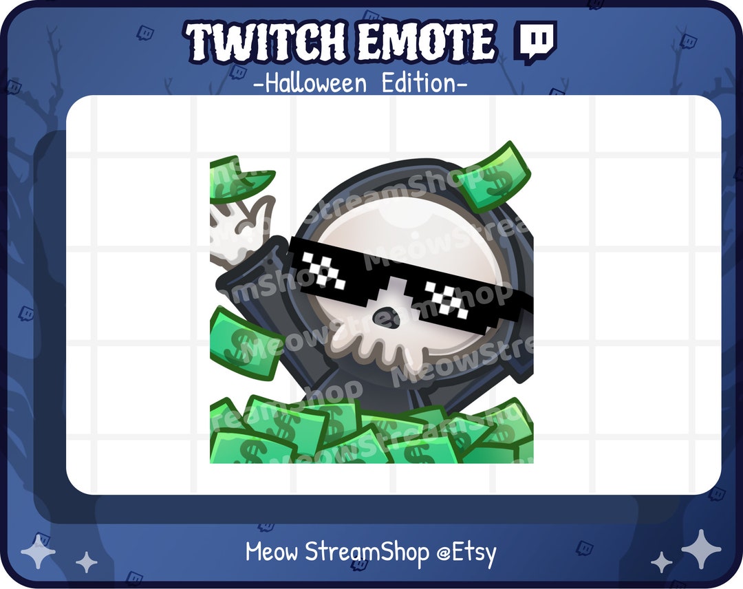 Twitch Emote / Cute Grim Reaper Money, Rich, Donate Emotes / Kawaii ...
