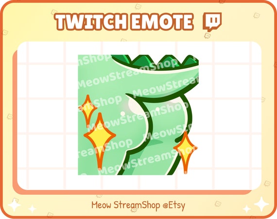 Twitch Emote Cute Dino Booty Butt Emotes Kawaii Dinosaur Etsy