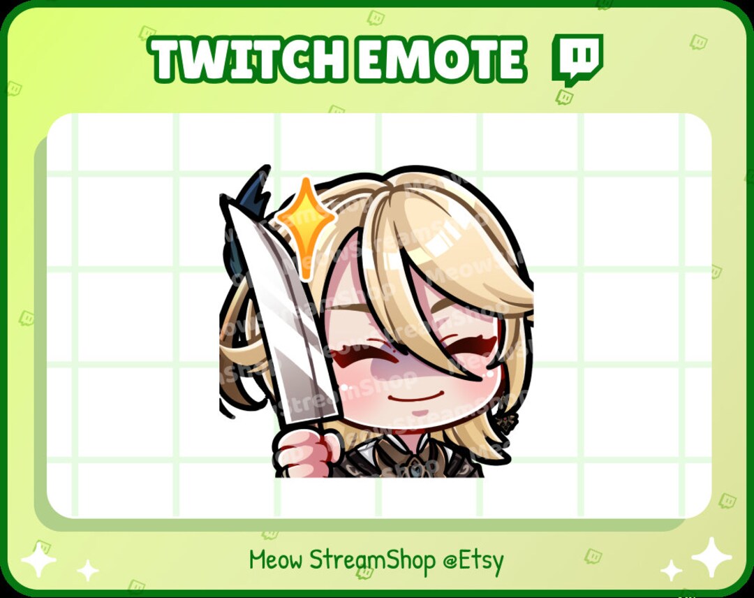 Twitch Emote / Kaveh Knife, Knives, Yandere, Angry, Evil Emotes ...