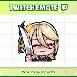 Twitch Emote / Kaveh Knife, Knives, Yandere, Angry, Evil Emotes ...