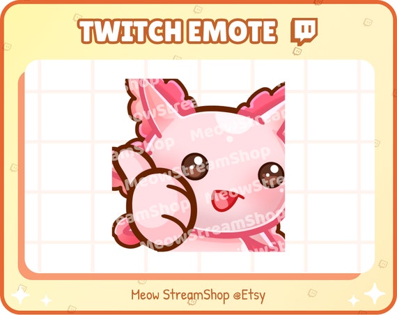 Twitch Emote / Cute Axolotl OK YES Agree Thumb Emote / Cute - Etsy ...